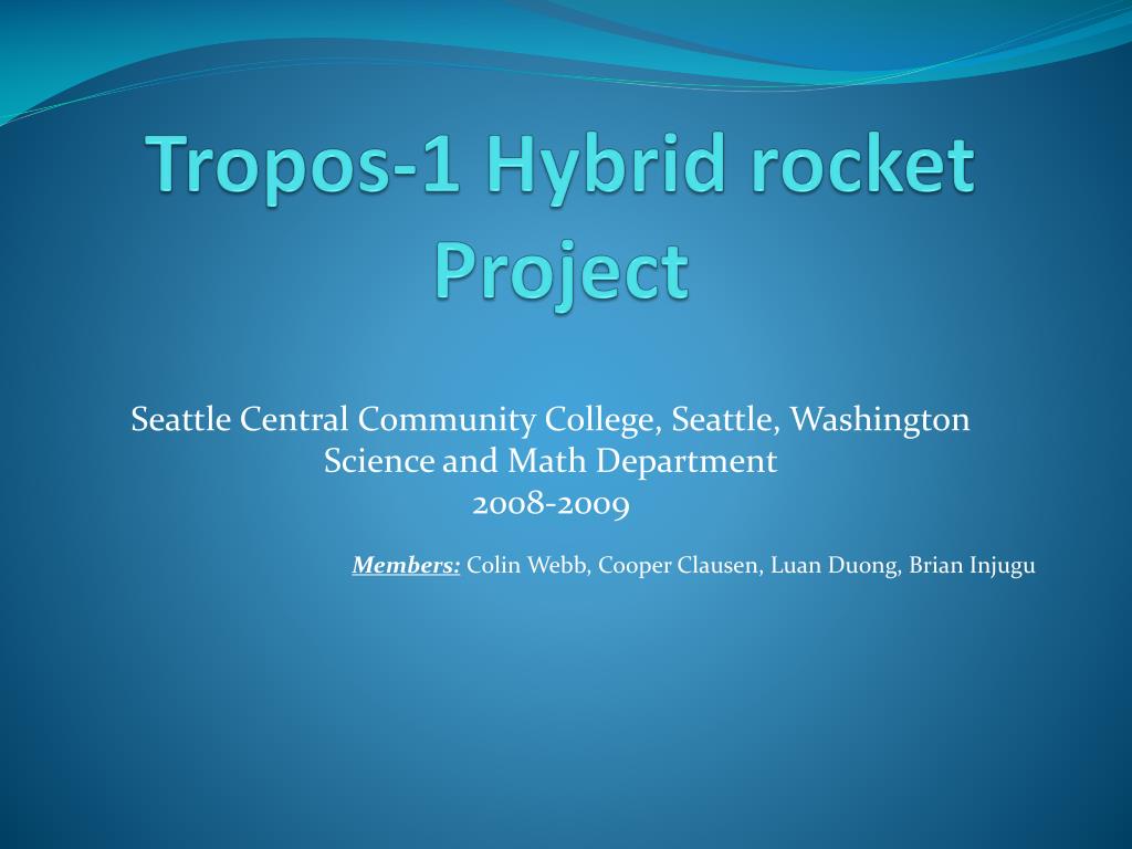 PPT - Tropos-1 Hybrid rocket Project PowerPoint Presentation, free ...