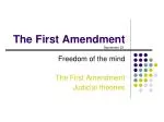 PPT - The First Amendment PowerPoint Presentation, free download - ID ...