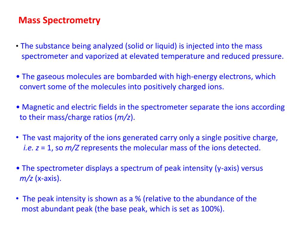 PPT - Mass Spectrometry PowerPoint Presentation, free download - ID:6714341