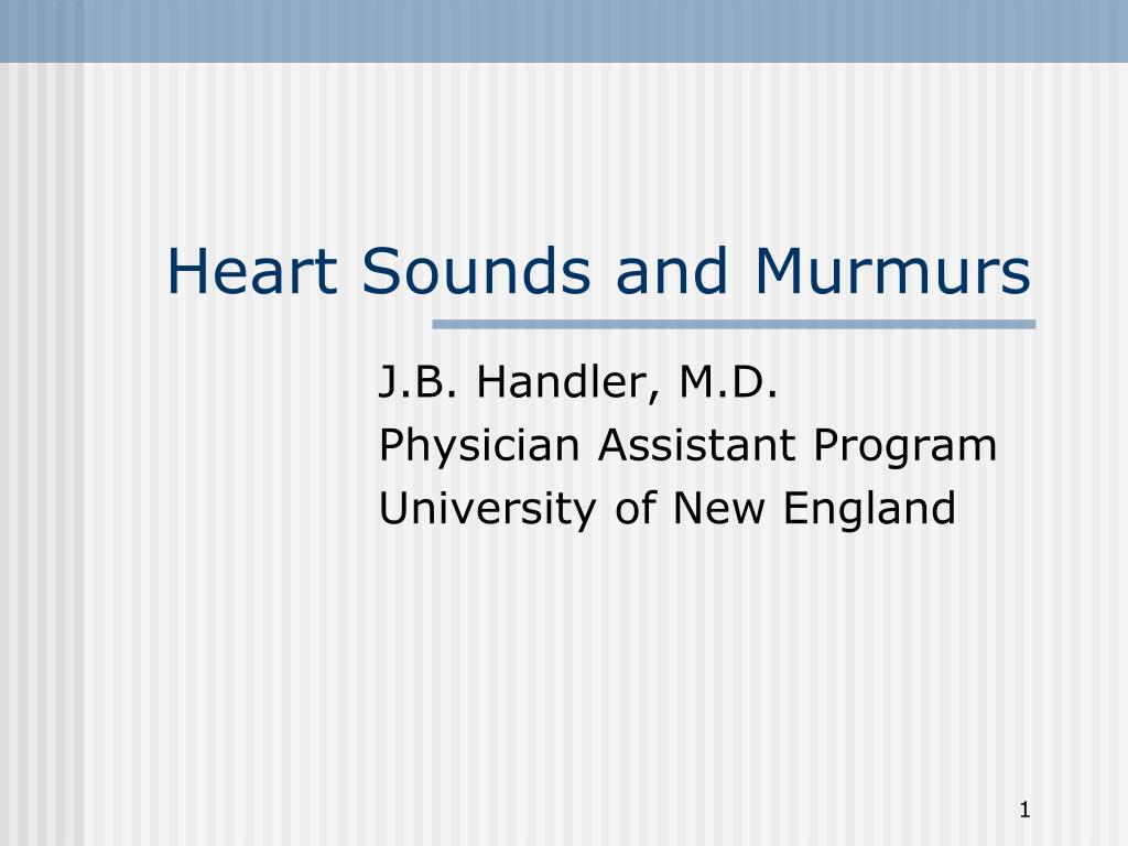 PPT - Heart Sounds and Murmurs PowerPoint Presentation, free download ...