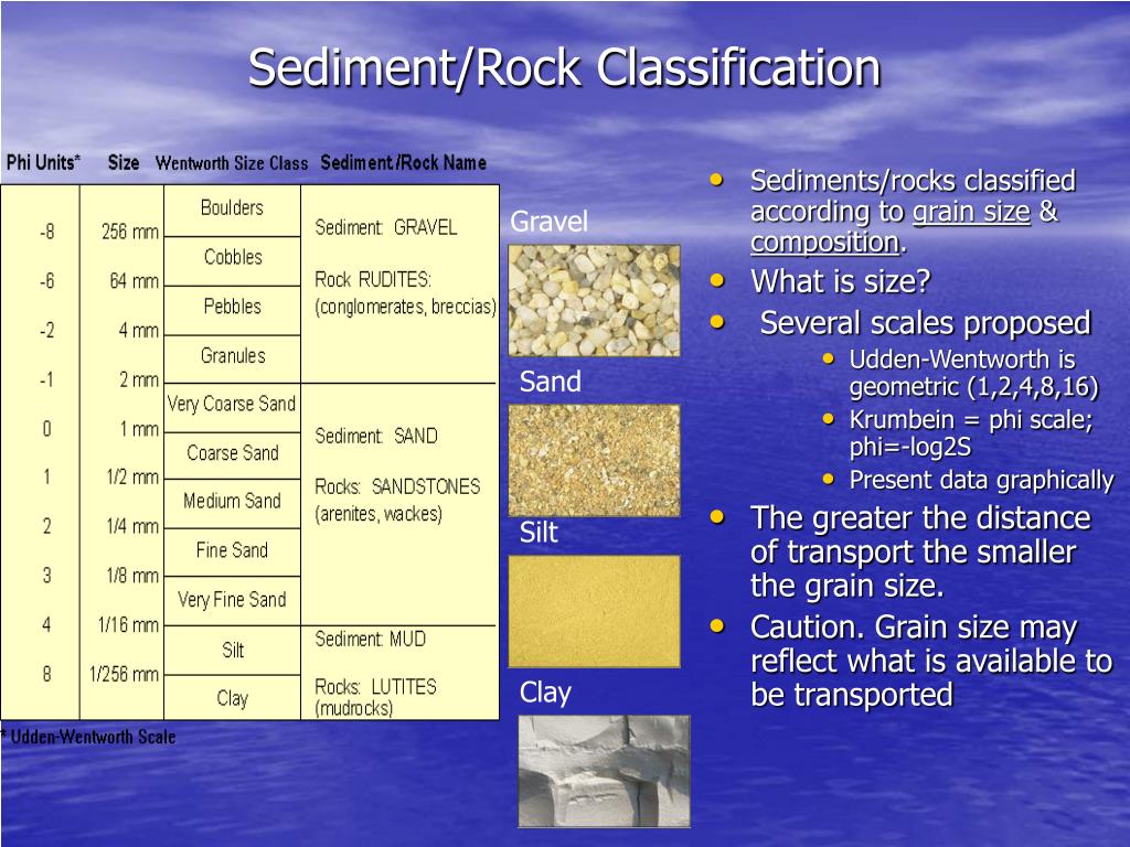 PPT - Sediment/Rock Classification PowerPoint Presentation, free ...