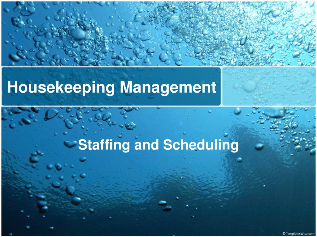 PPT - Housekeeping Management PowerPoint Presentation, free download ...