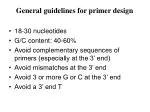 PPT - Primer Design Tutorial PowerPoint Presentation, free download ...