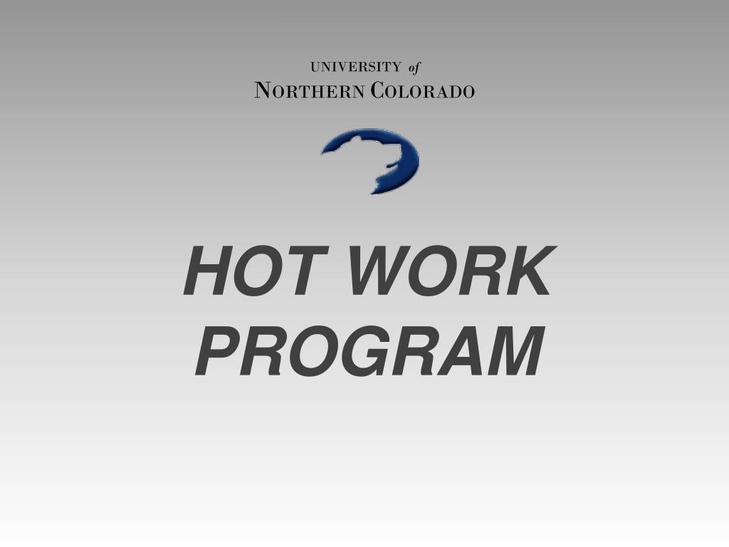 PPT - HOT WORK PROGRAM PowerPoint Presentation, free download - ID:6719649