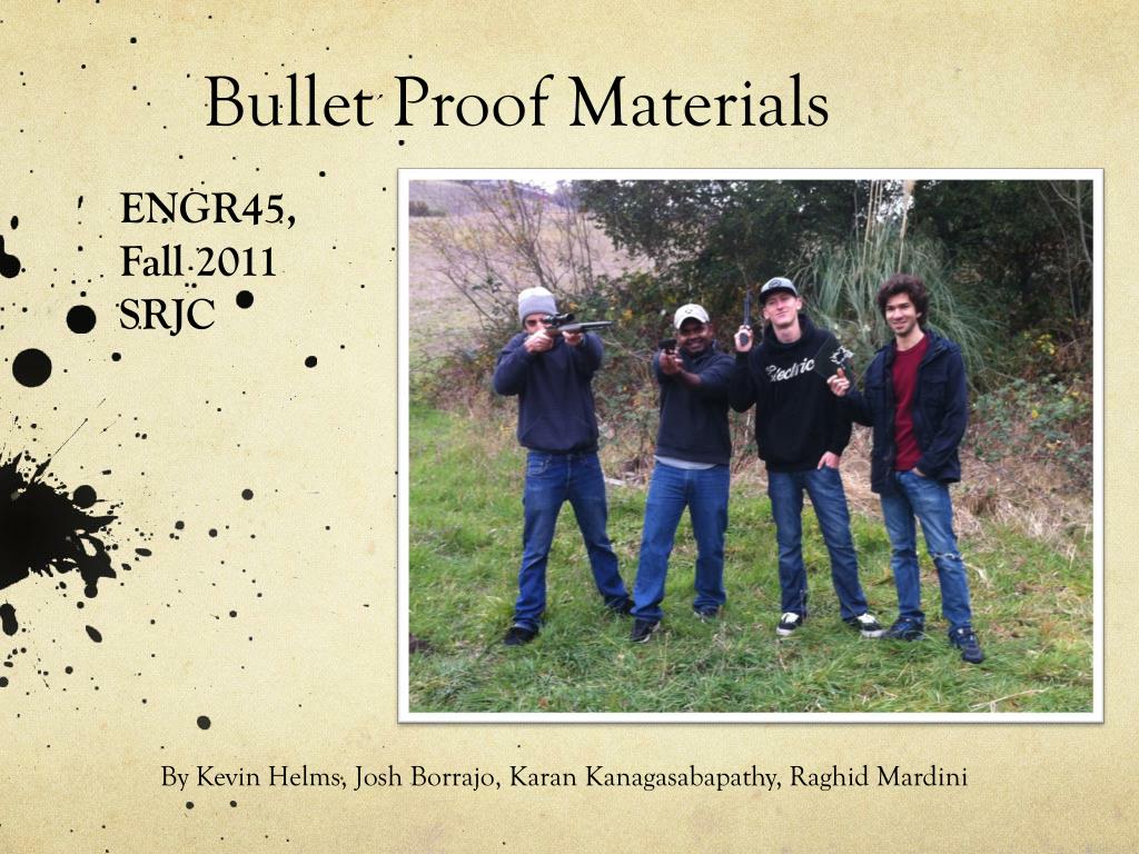 PPT - Bullet Proof Materials PowerPoint Presentation, free download ...