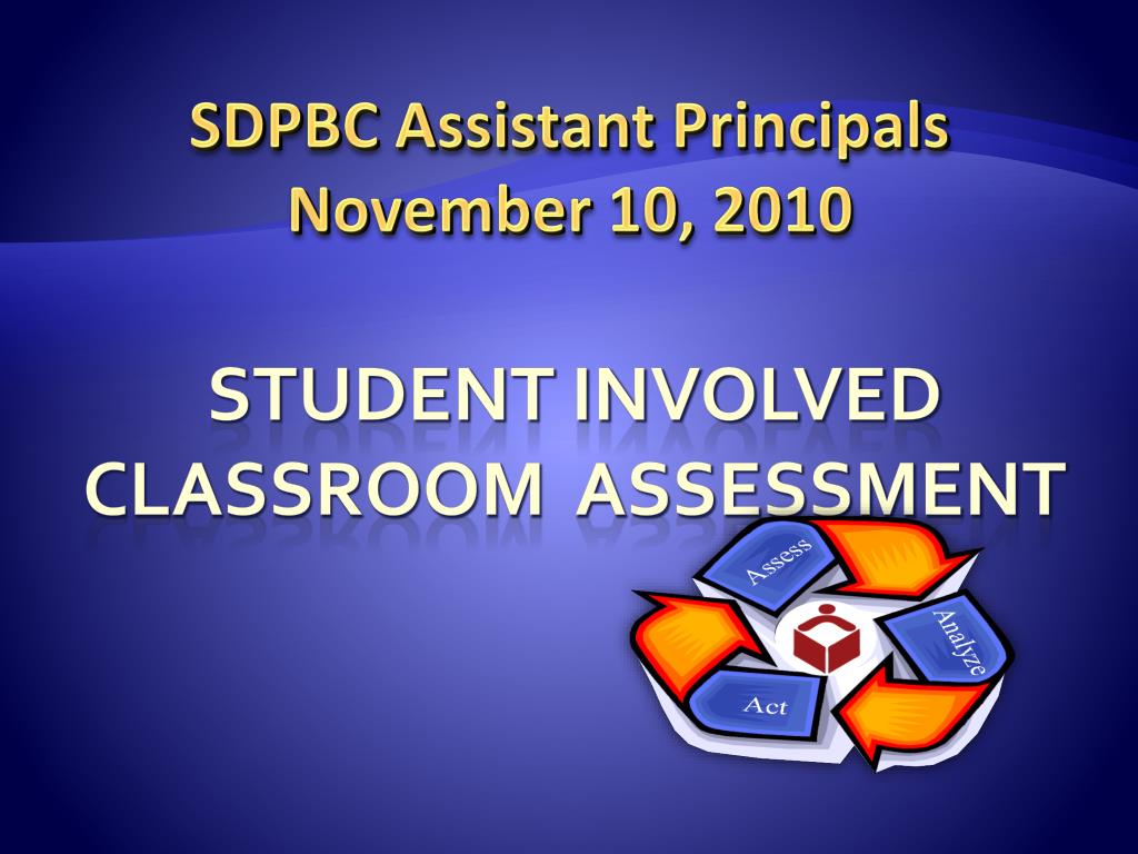 PPT - Student involved Classroom Assessment PowerPoint Presentation ...