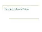 PPT - Resource-based View PowerPoint Presentation, free download - ID ...