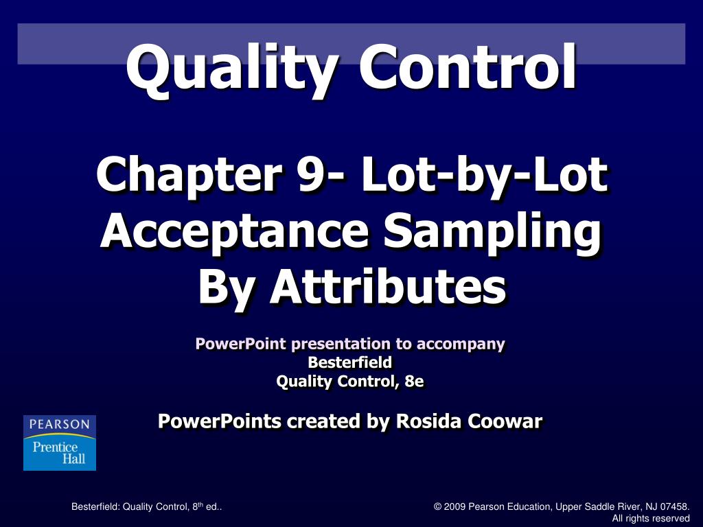 PPT - Quality Control PowerPoint Presentation, free download - ID:6720789