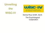 PPT - Understanding the WISC-IV Cognitive Assessment PowerPoint ...