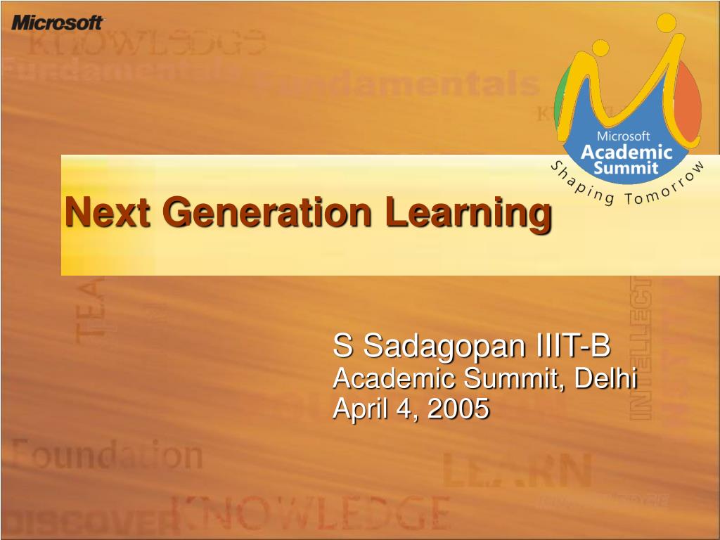 PPT - Next Generation Learning PowerPoint Presentation, free download ...