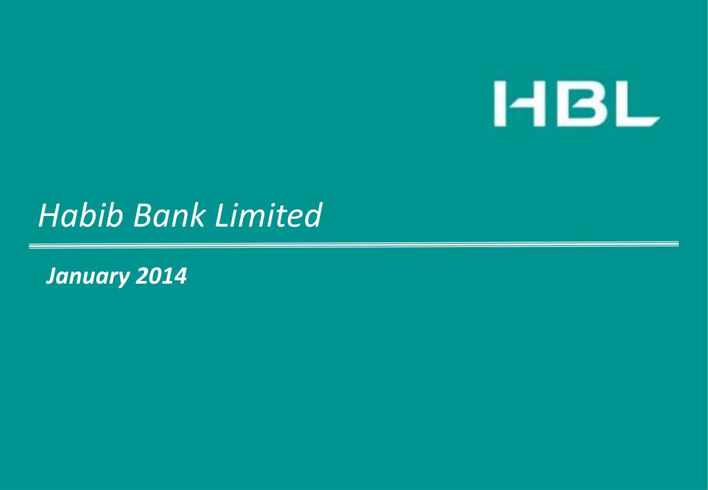 PPT - Habib Bank Limited PowerPoint Presentation, free download - ID ...
