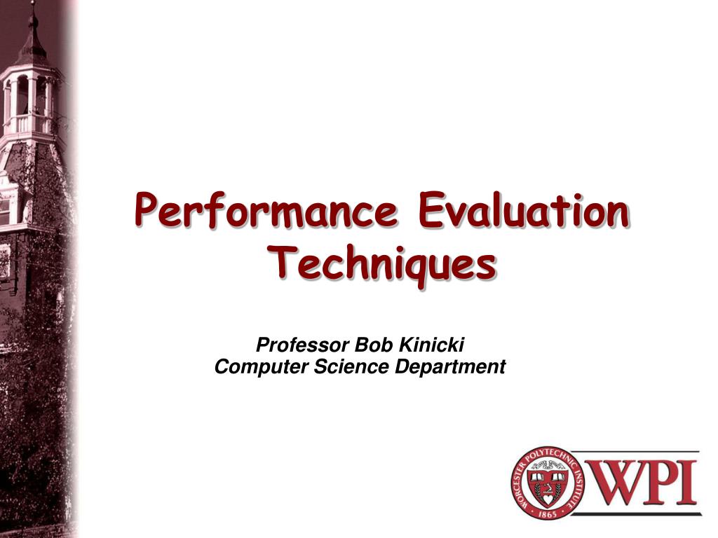 PPT - Performance Evaluation Techniques PowerPoint Presentation, free ...