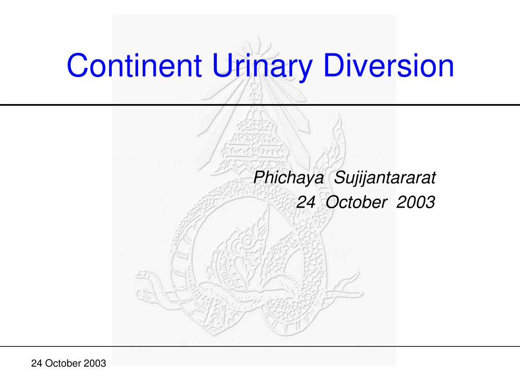 PPT - Continent Urinary Diversion PowerPoint Presentation, free ...