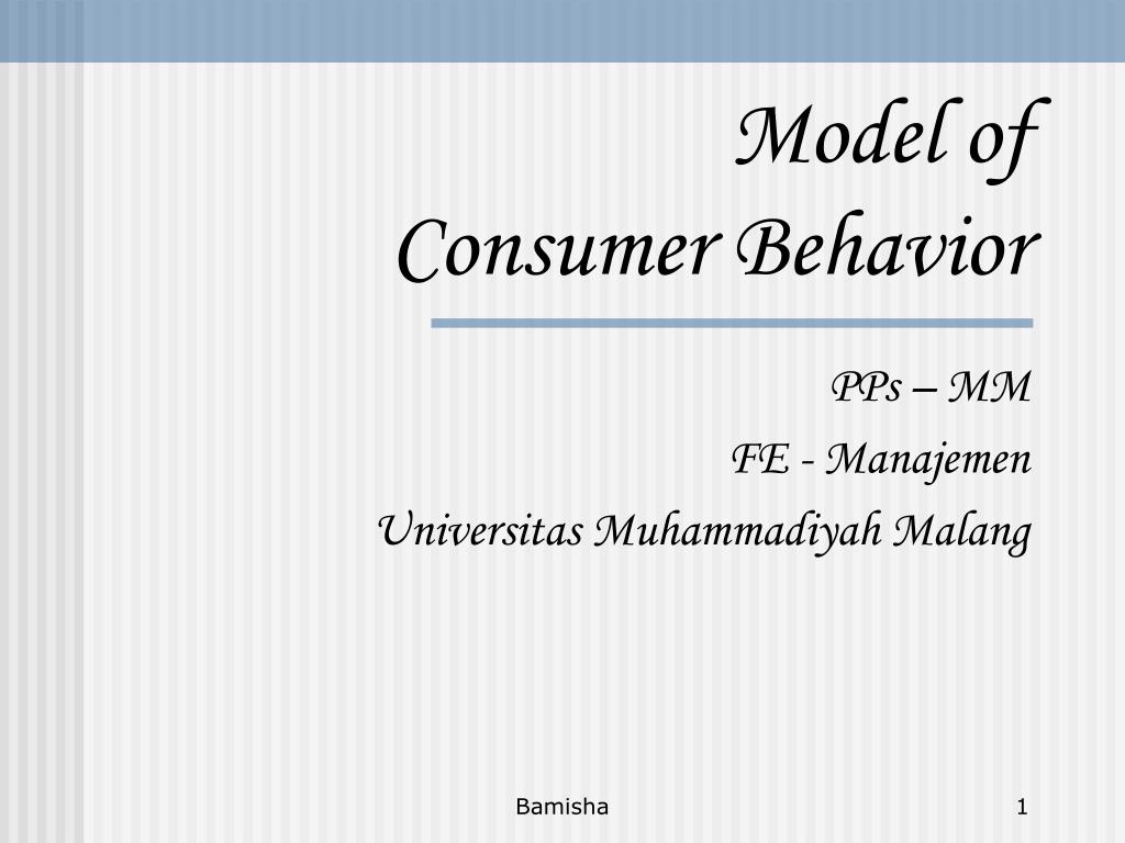 PPT - Model of Consumer Behavior PowerPoint Presentation, free download ...