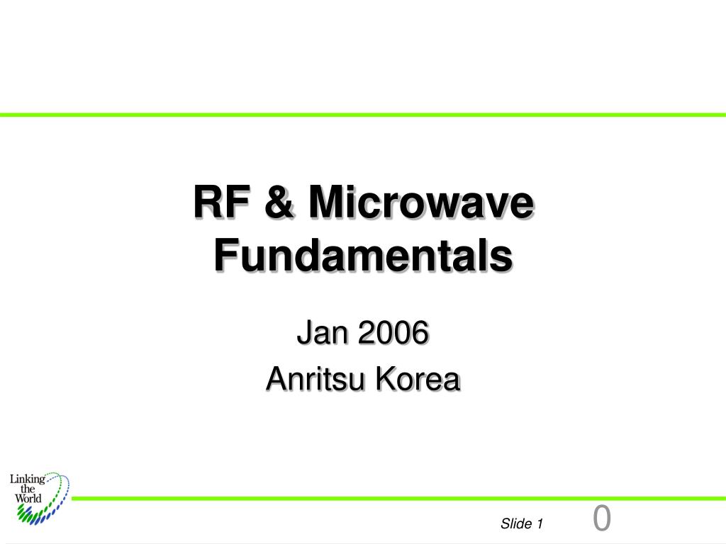 PPT - RF & Microwave Fundamentals PowerPoint Presentation, free ...