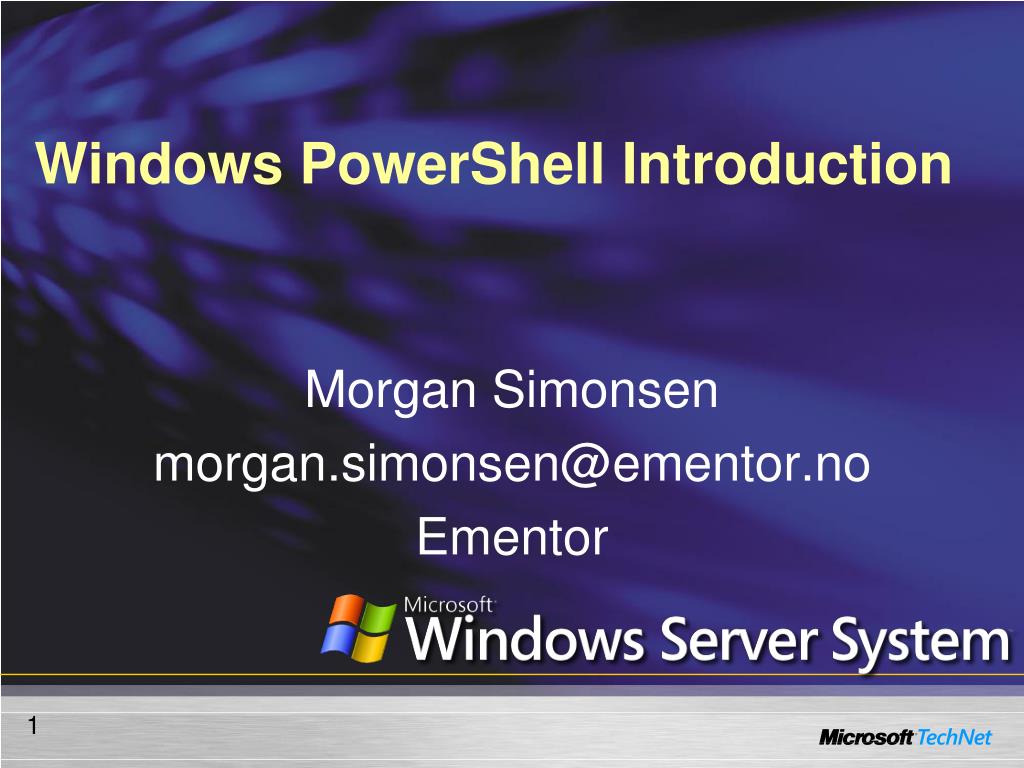 PPT - Windows PowerShell Introduction PowerPoint Presentation, free ...