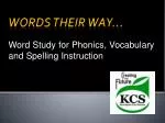 PPT - Words Their Way PowerPoint Presentation, free download - ID:6622326