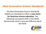 PPT - Next Generation Science Standards PowerPoint Presentation, free ...