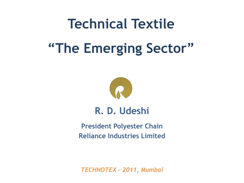 PPT - Technical Textile “The Emerging Sector” PowerPoint Presentation ...