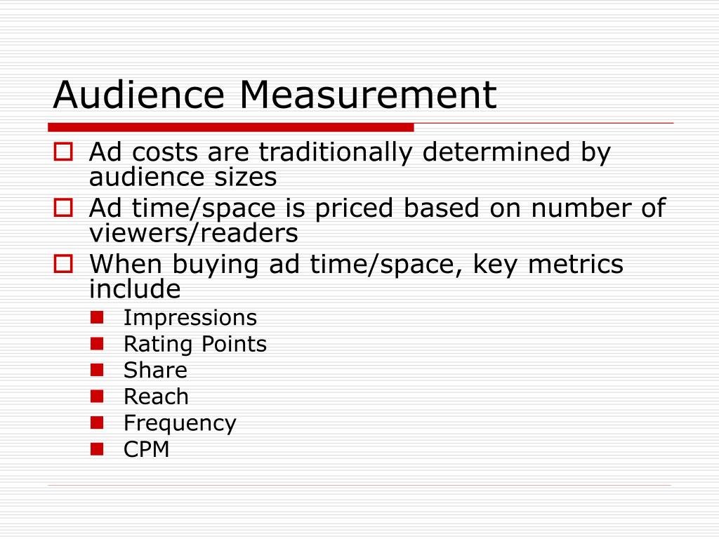 PPT - Audience Measurement PowerPoint Presentation, free download - ID ...