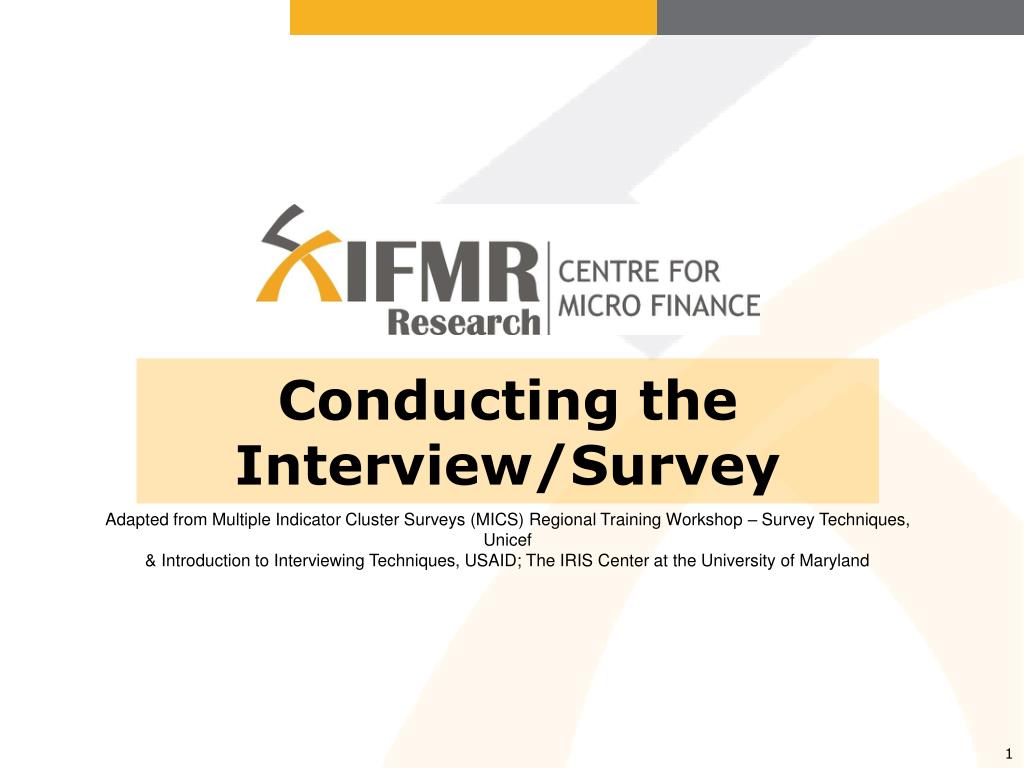PPT - Conducting the Interview/Survey PowerPoint Presentation, free ...