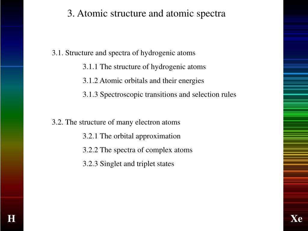 PPT - 3. Atomic structure and atomic spectra PowerPoint Presentation, free download - ID:6735041