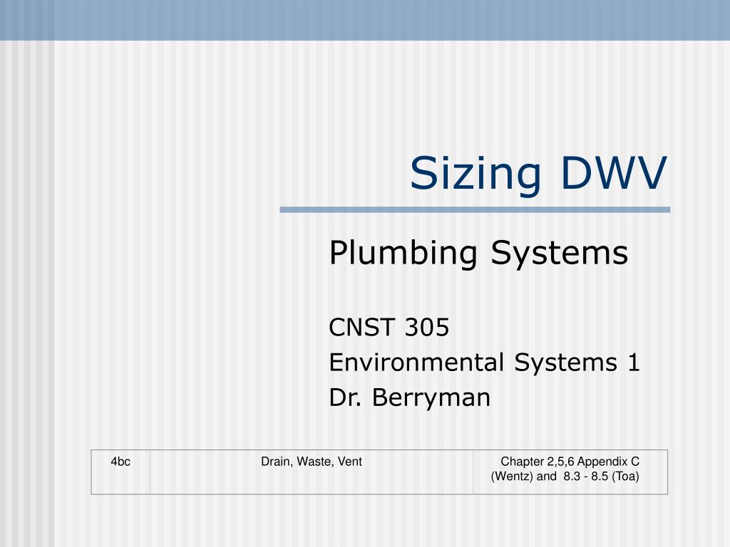 PPT - Sizing DWV PowerPoint Presentation, free download - ID:6735088