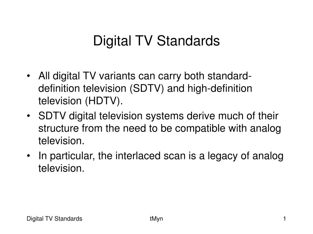 PPT - Digital TV Standards PowerPoint Presentation, free download - ID ...