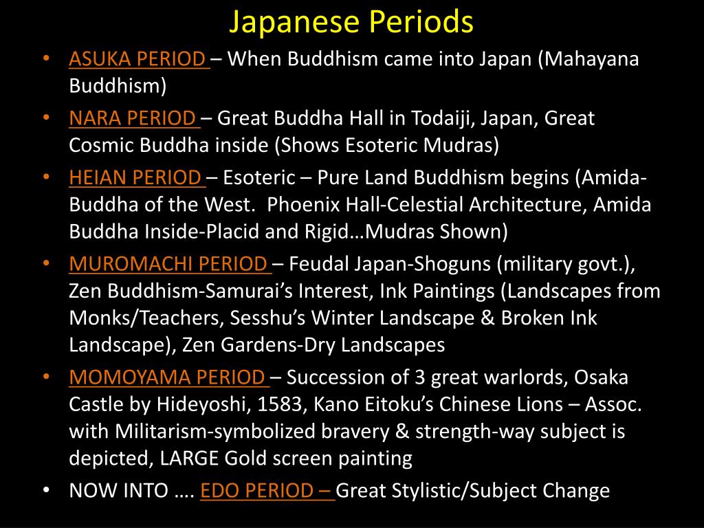 PPT - Japanese Periods PowerPoint Presentation, free download - ID:6738865
