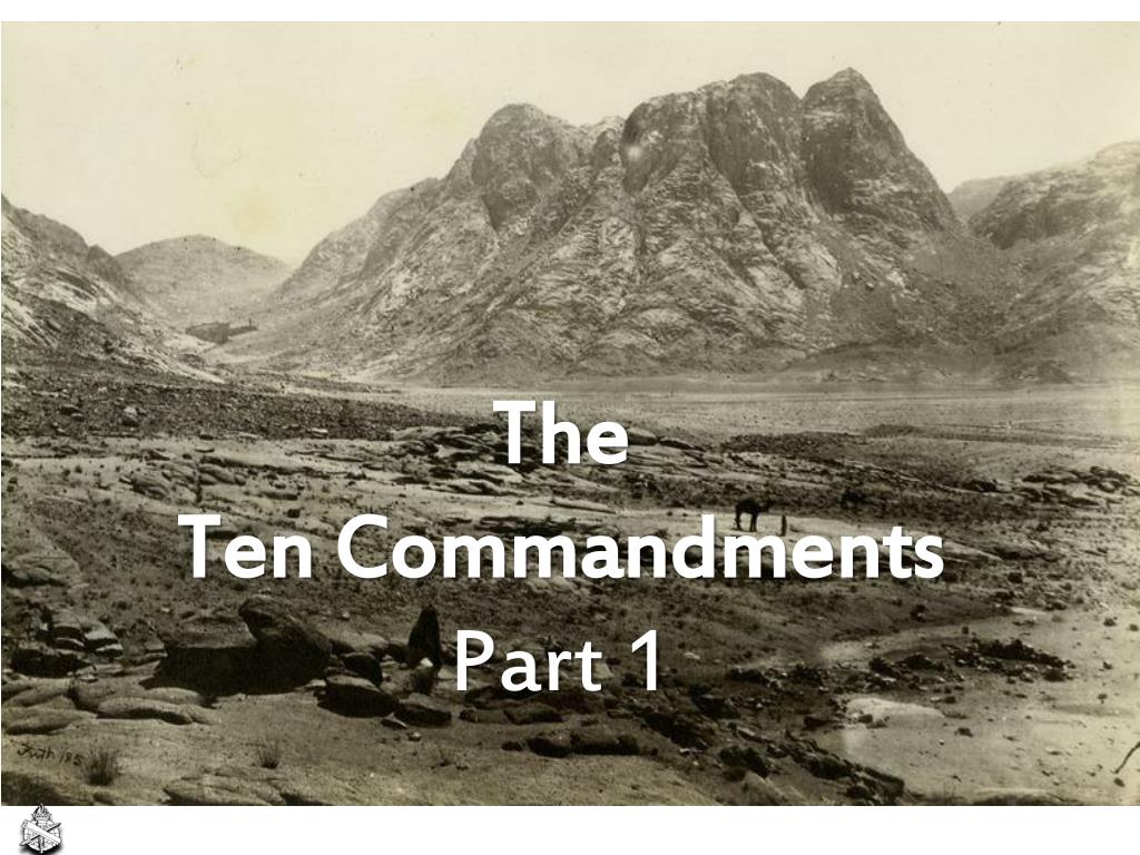 PPT - The Ten Commandments Part 1 PowerPoint Presentation, free ...