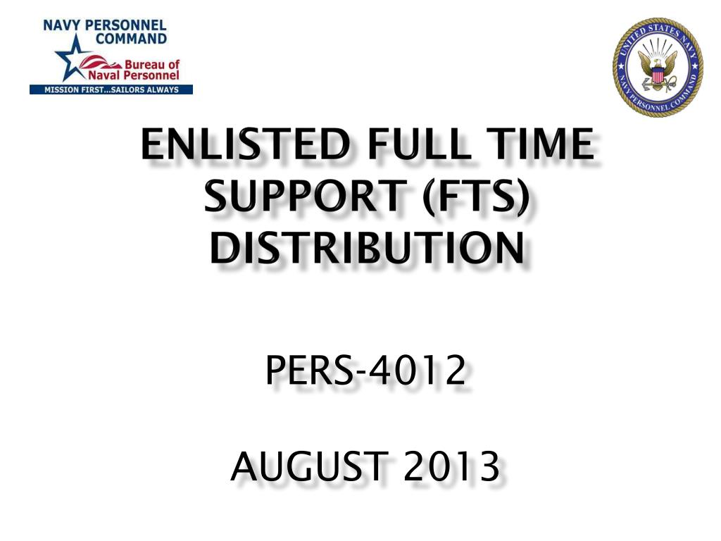 PPT - Enlisted Full Time Support (FTS) Distribution PowerPoint ...