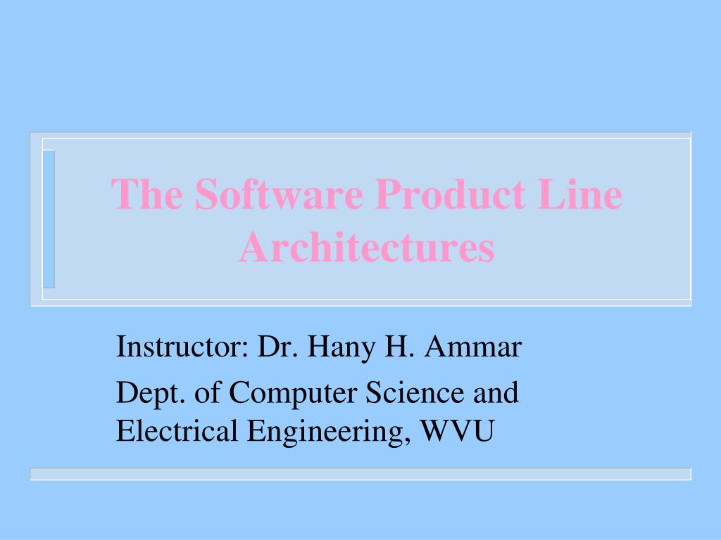 PPT - The Software Product Line Architectures PowerPoint Presentation ...
