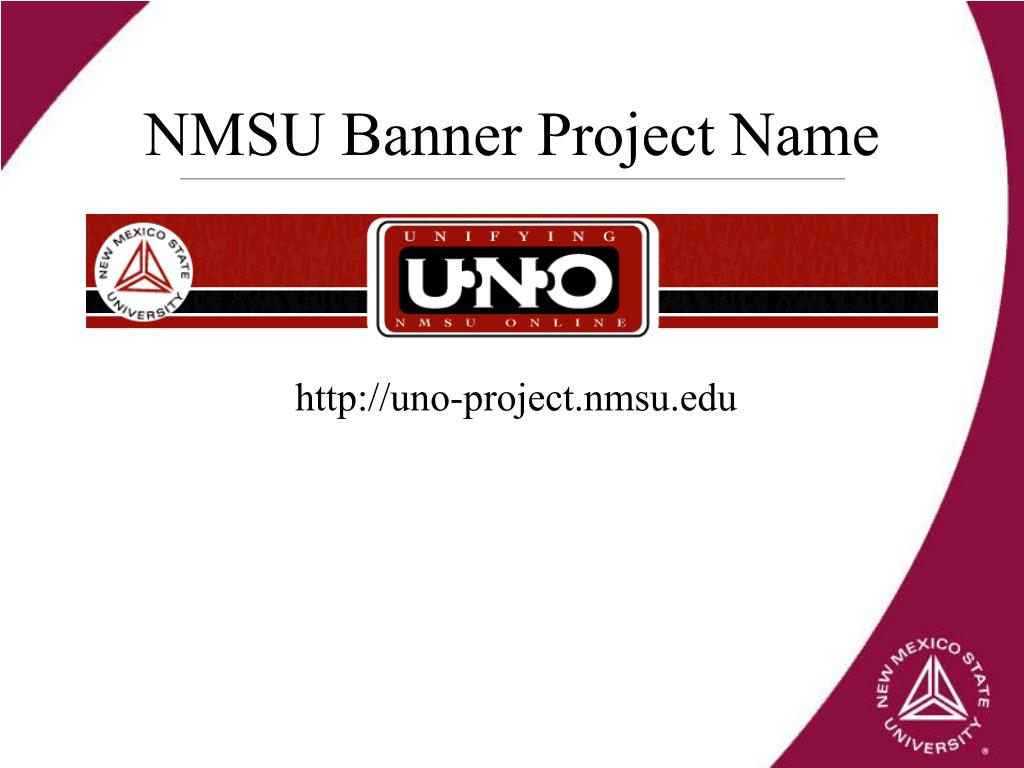 PPT - NMSU Banner Project Name PowerPoint Presentation, free download ...