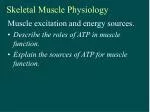 PPT - Skeletal Muscle Physiology PowerPoint Presentation, free download ...
