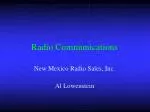 PPT - Basic Radio Communications PowerPoint Presentation, free download ...