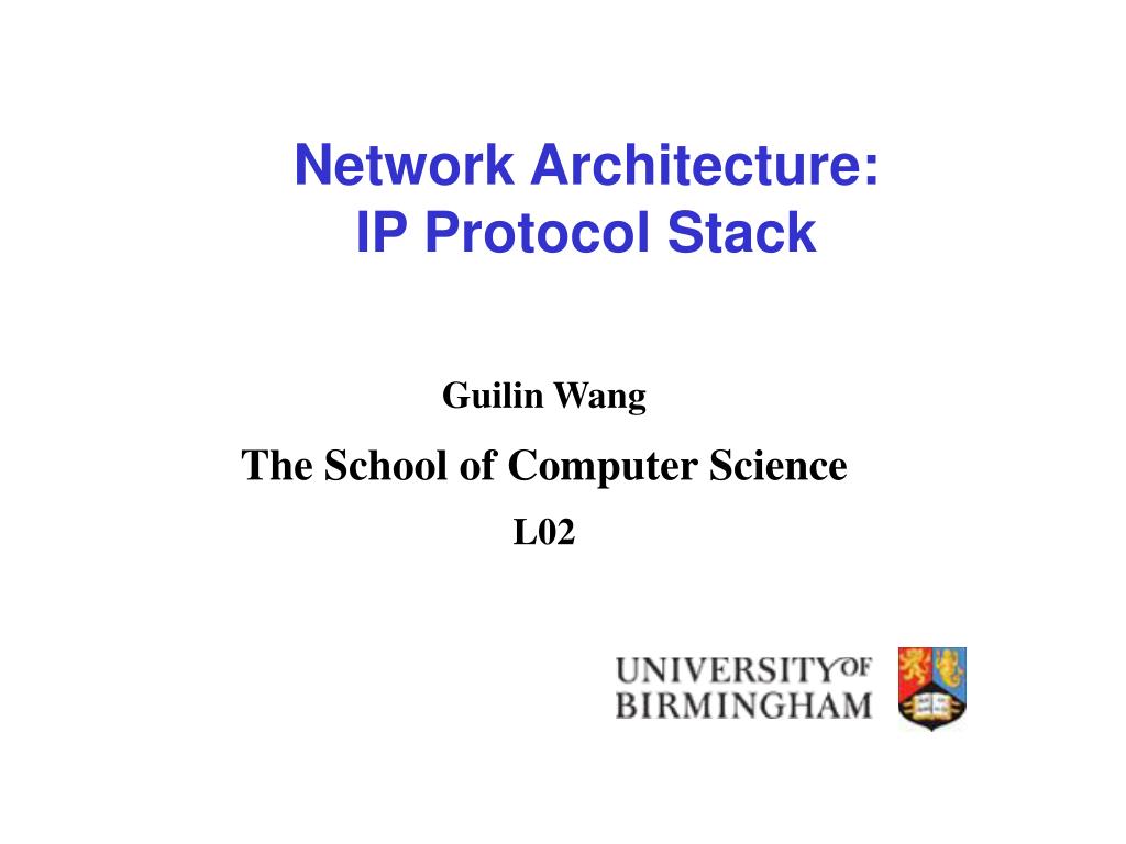 PPT - Network Architecture: IP Protocol Stack PowerPoint Presentation ...