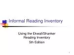 PPT - Informal Reading Inventory PowerPoint Presentation, free download ...