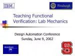 PPT - Hardware Functional Verification Class PowerPoint Presentation ...