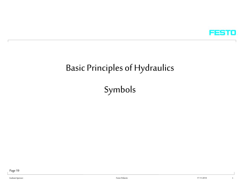 PPT - Basic Principles of Hydraulics Symbols PowerPoint Presentation ...