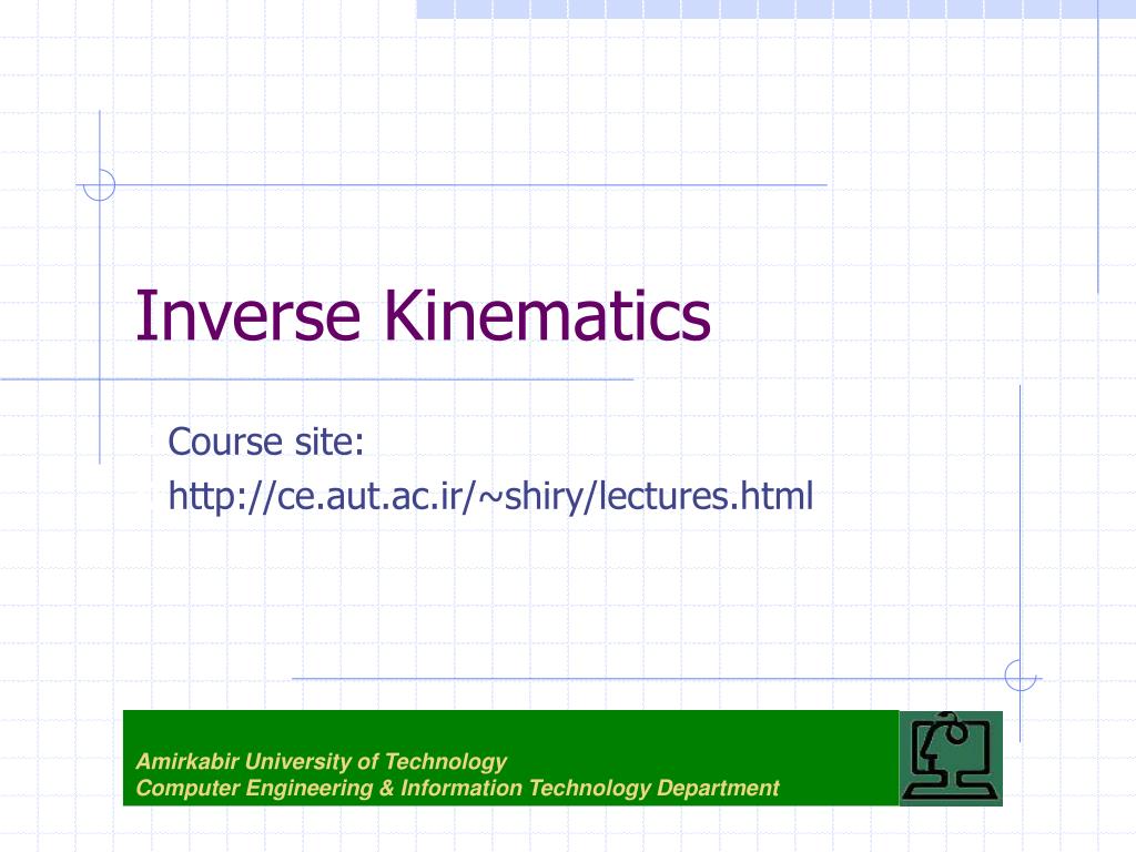 PPT - Inverse Kinematics PowerPoint Presentation, free download - ID ...