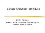 PPT - Surface Characterization Techniques PowerPoint Presentation, free ...