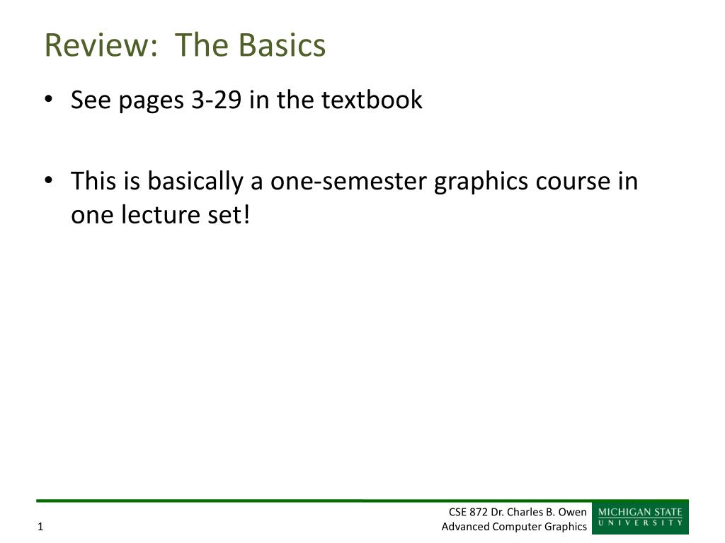 PPT - Review: The Basics PowerPoint Presentation, free download - ID ...