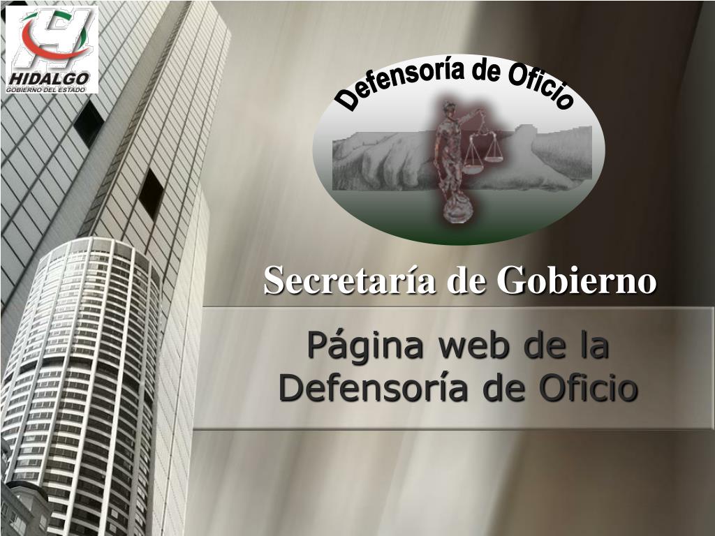 PPT - Página web de la Defensoría de Oficio PowerPoint Presentation ...