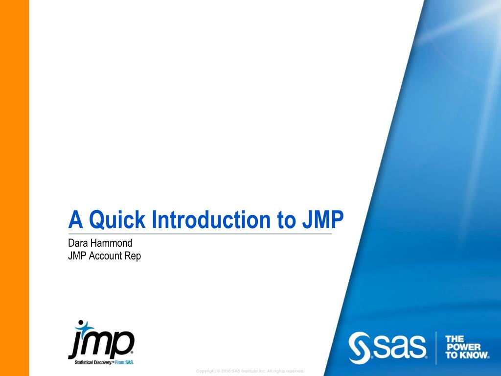 PPT - A Quick Introduction to JMP PowerPoint Presentation, free ...