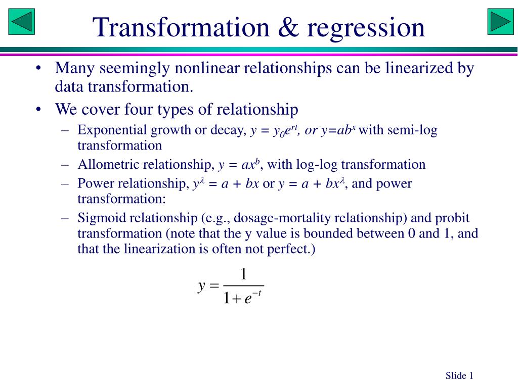 PPT - Transformation & regression PowerPoint Presentation, free ...