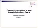 PPT - Laser Cavity PowerPoint Presentation, free download - ID:3416443