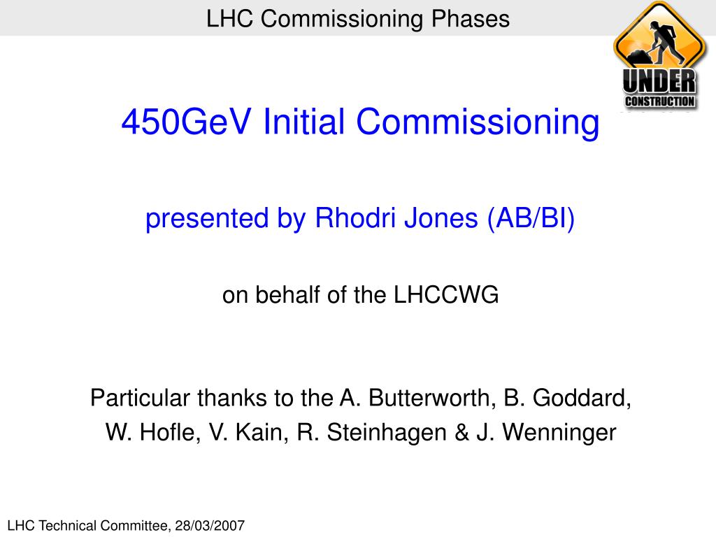 PPT - LHC Commissioning Phases PowerPoint Presentation, free download ...