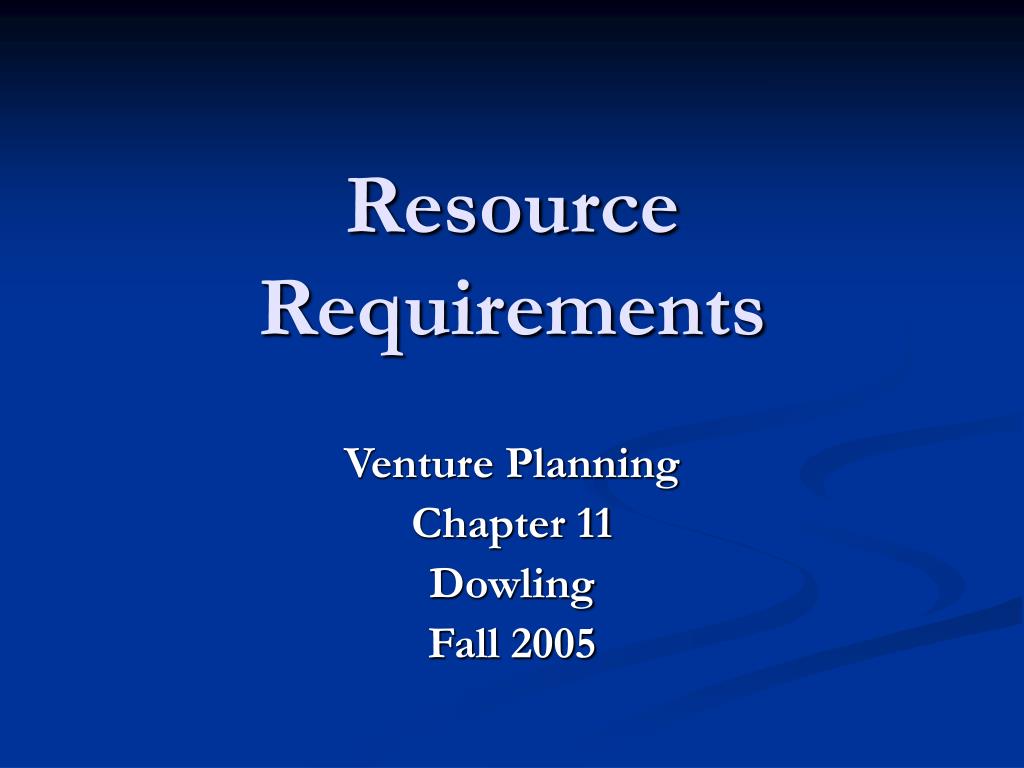 PPT - Resource Requirements PowerPoint Presentation, free download - ID ...