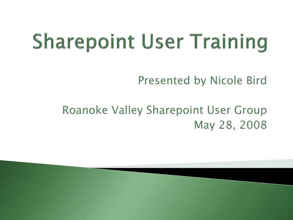 PPT - Sharepoint User Training PowerPoint Presentation, free download ...