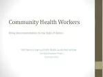 PPT - The Role of Community Health Workers PowerPoint Presentation ...